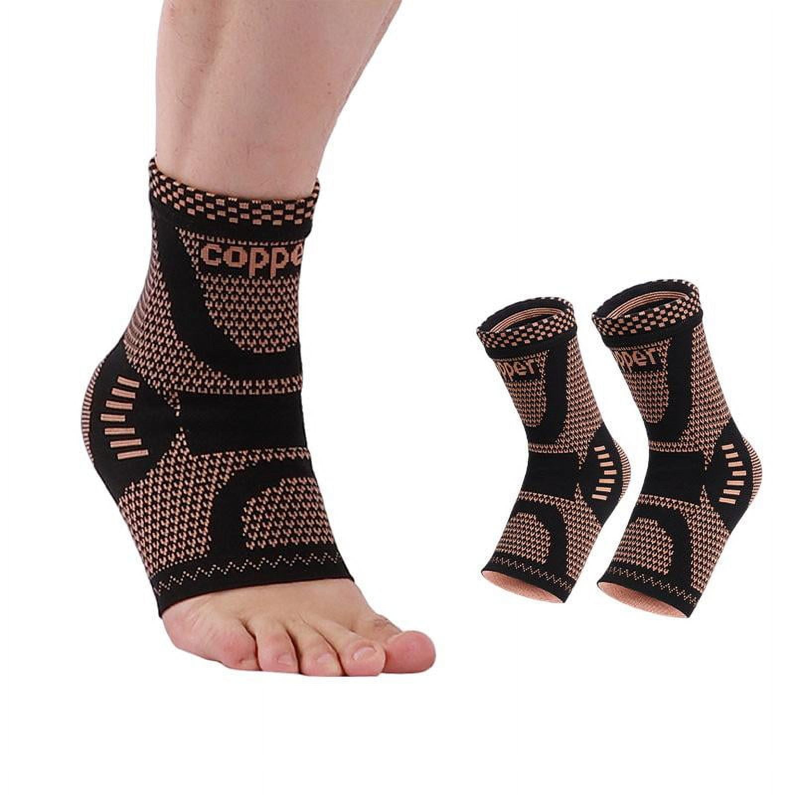 Click here for Domqga Men 2 Pieces Copper Ankle Brace Set Fitness... prices