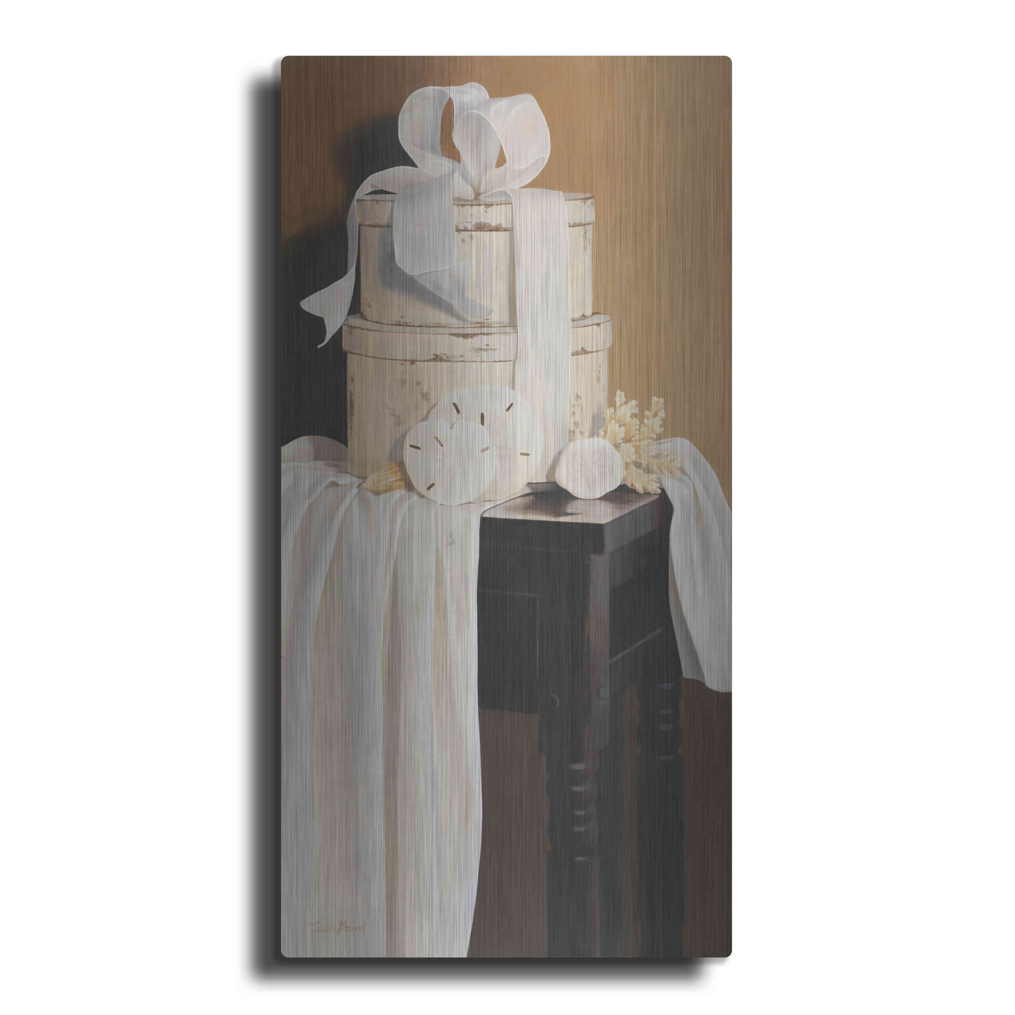 Luxe Metal Art 'Sea Life Composition 2' by Cecile Baird, Metal Wall Art ...