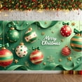 Christmas Theme Christmas Banner Red Green Color New Year Banner Gold ...