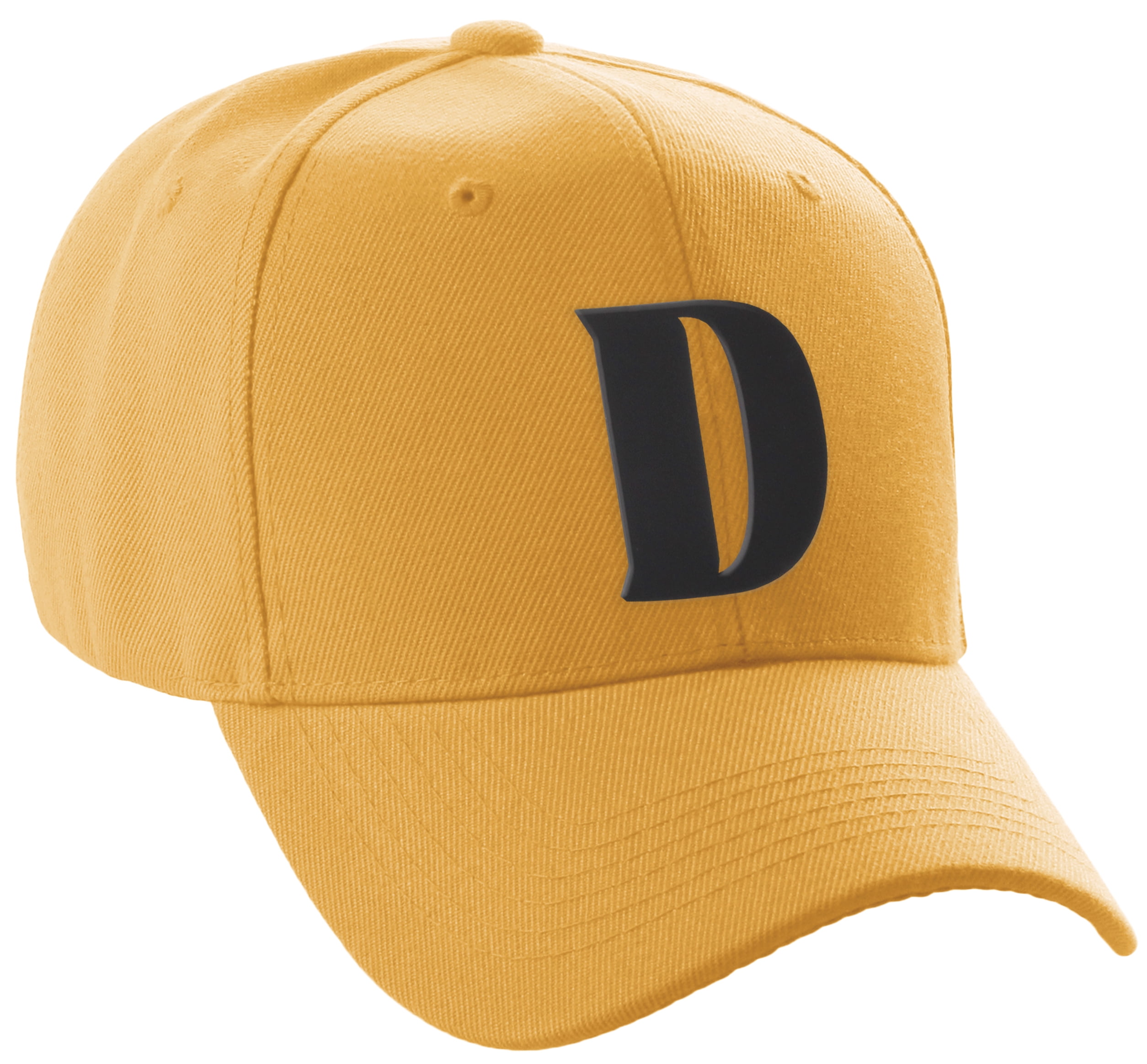 Daxton Structured Curve Visor Bill Baseball Hat 3D Capital Alphabet ...