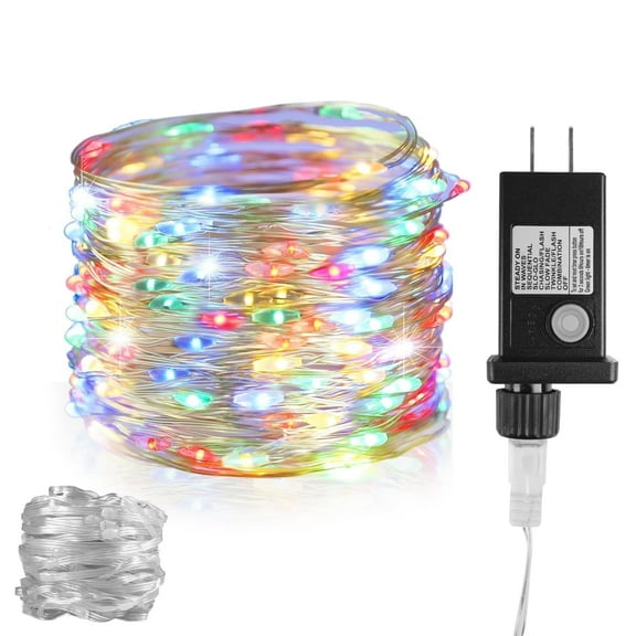 Home Accents Holiday, 61.2 ft Plug-in LED Light String, 2 Pack, Warm ...