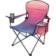 Ozark Trail Oversized Folding Camp Chair with Cooler, Gradient Pink and ...