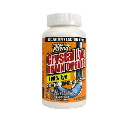 2pk Instant Power 1650 Crystal Lye Drain Opener, White, 1 lb - Walmart.com