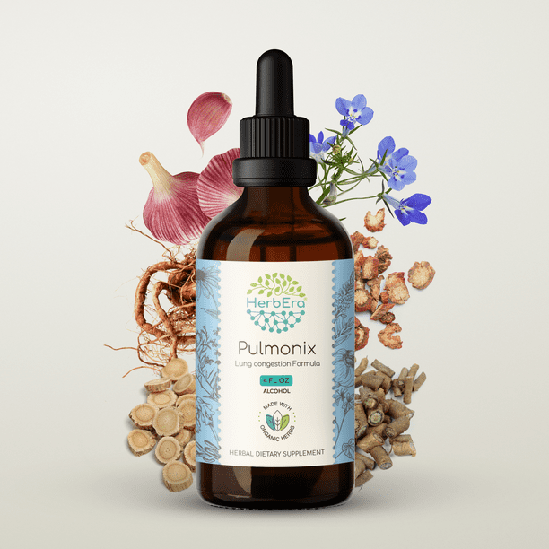 Pulmonix Alcohol Extract Tincture. Lung Congestion Formula 4 oz ...