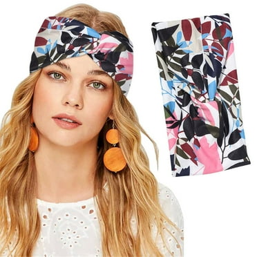 Scunci Wide Turban with Printed Reflective U - Black - Walmart.com