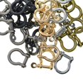 Abbraccia 10 Pieces Buckles Chain Shackle Fasteners DIY Key Chian Bow ...