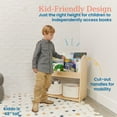 ECR4Kids 3-Shelf Floor Book Display with Handles and Storage, 30in ...