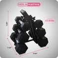 HolaHatha Hexagon Dumbbells, 5, 10, & 15 Lbs Free Hand Weight Set ...