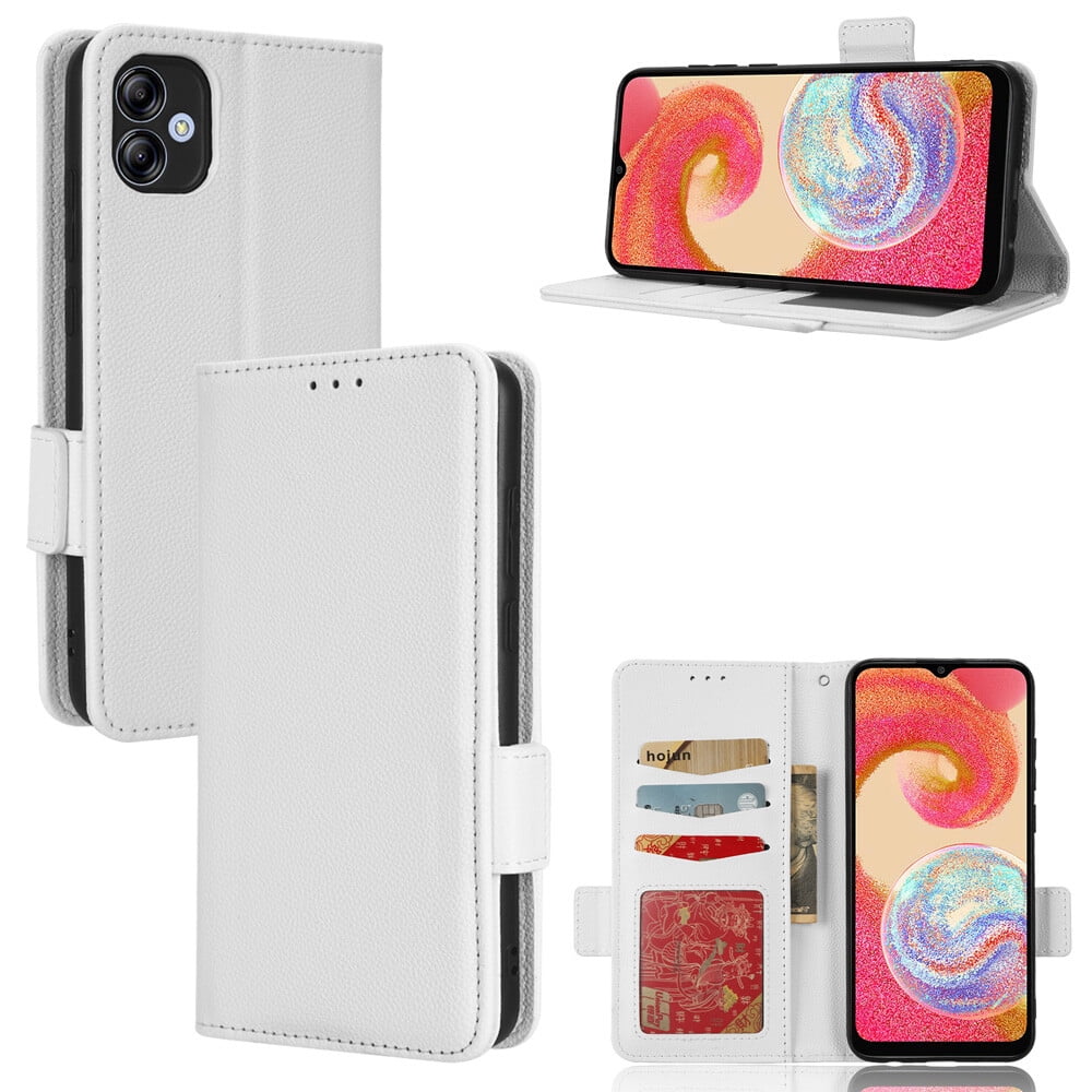 Samsung Galaxy A04E Case , PU Leather Flip Cover Card Slots Magnetic ...
