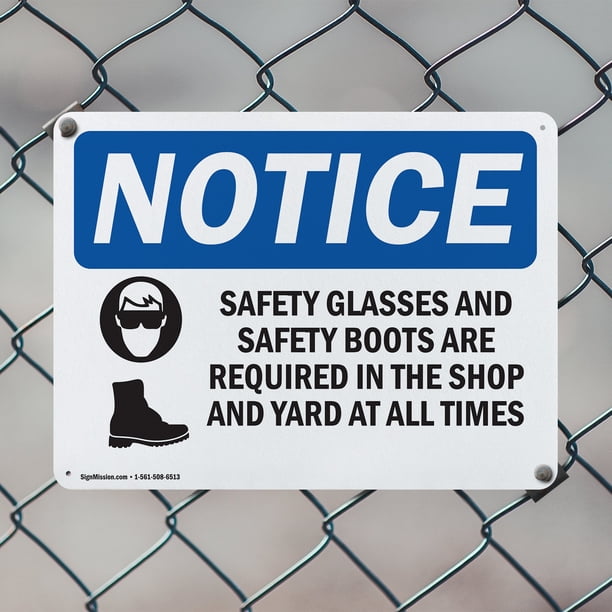 Safety Boots Sign