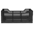 OnDisplay Stackable Folding Desk/Beauty/Closet Storage Crate (Black, 1 ...