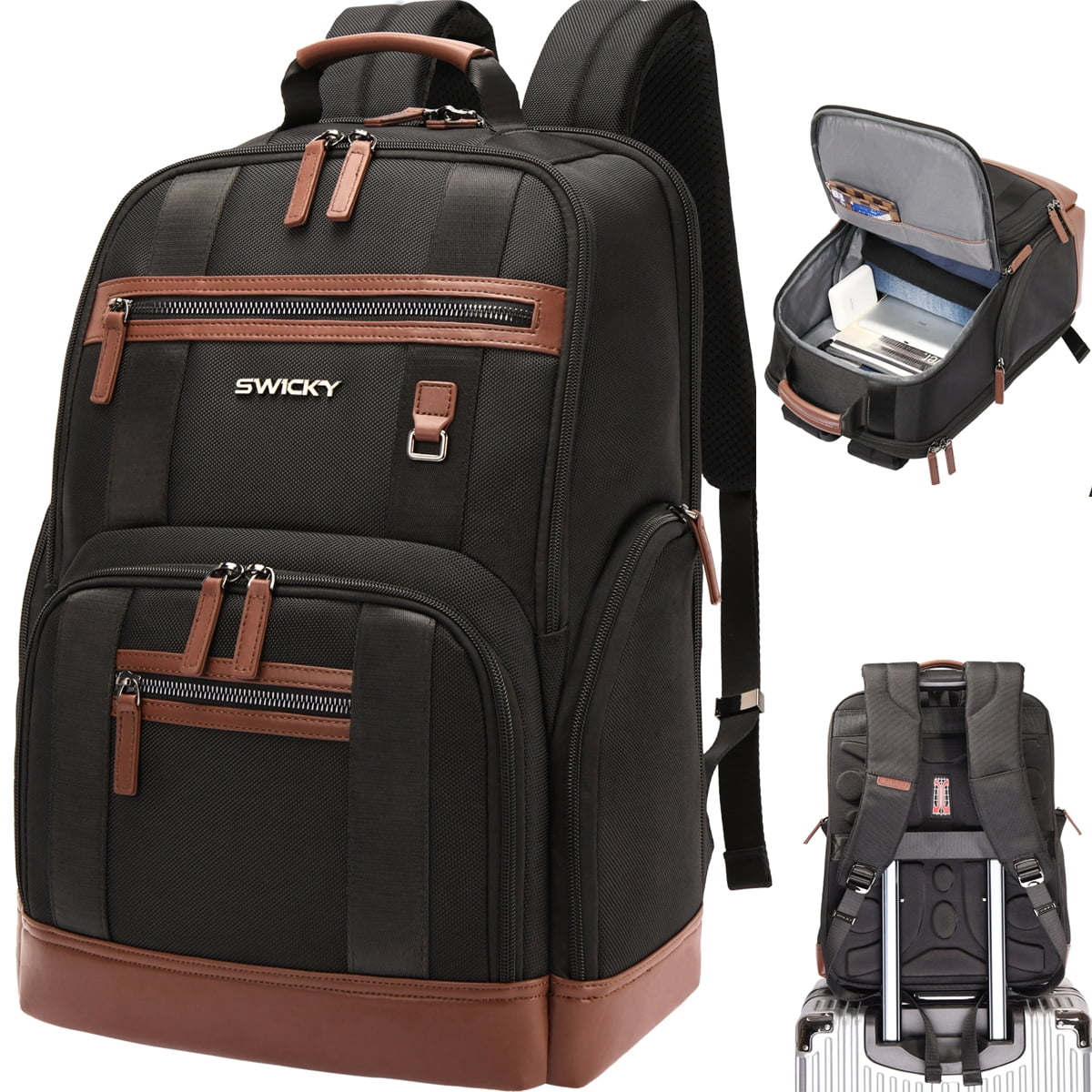 Pushtek Laptop Backpack, Business College School Computer Bag Gifts for ...