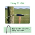 200pcs Wire Fence Staple - Steel U-Shaped Nail for Mesh Galvanized ...