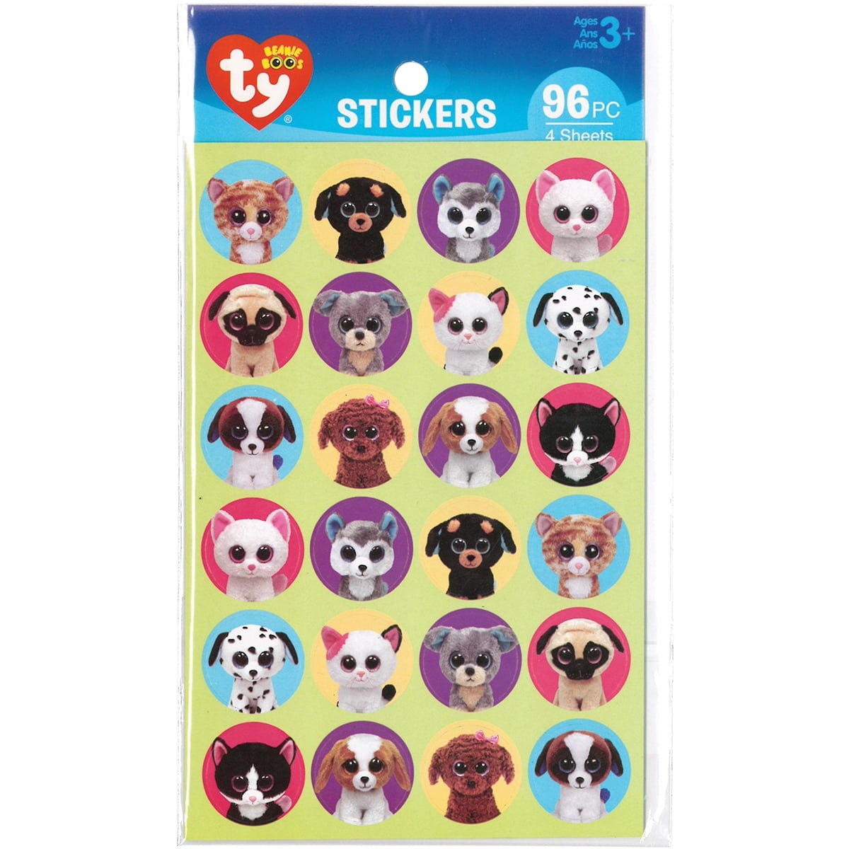 Beanie Boos Stickers 96/Pkg-Pet - Walmart.com