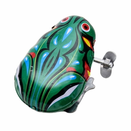 EAGLE Tin Frog Tin Wind Up Clockwork Toy Action Figures Toy Jumping ...