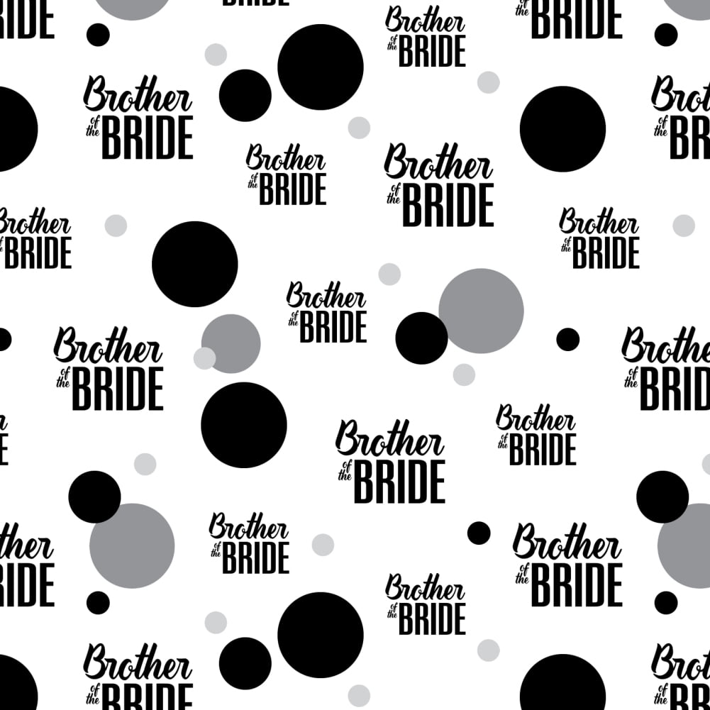 Brother of the Bride Wedding Premium Gift Wrap Wrapping Paper Roll ...