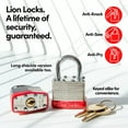 Lion Locks 24 Keyed-Alike Padlocks w/ 1.25" Shackle, 48 Keys, Hardened ...