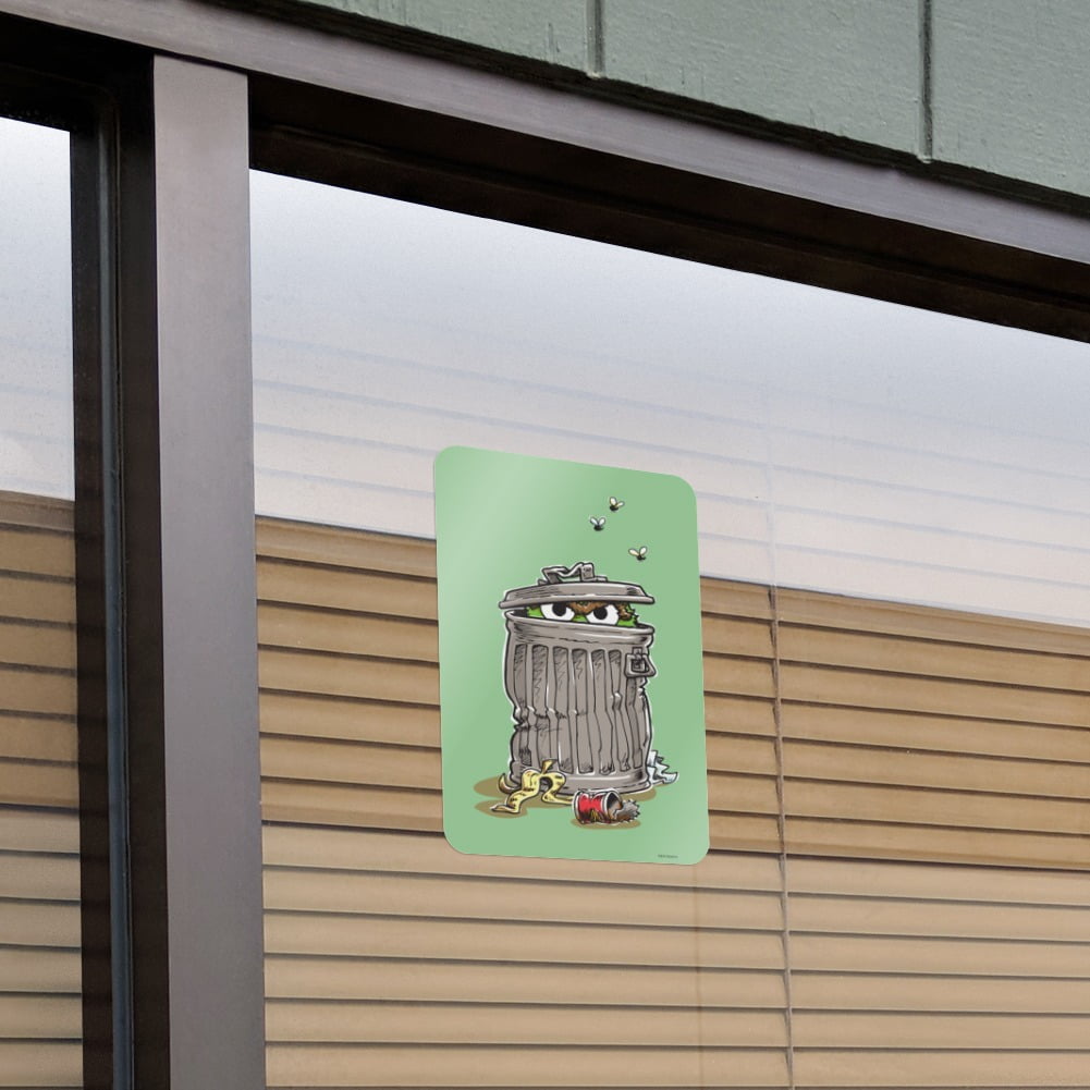 Sesame Street Trash Can Oscar the Grouch Home Business Office Sign ...
