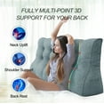 WOWMAX Multifunctional Upholstered Headboard Pillow, Wedge Headboard ...