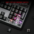 Redragon K586 RGB Mechanical Wired Gaming Keyboard, 10 Dedicated Macro Keys, Detachable Wrist ...