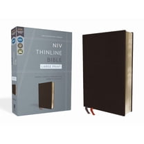 NIV, Thinline Reference Bible, Bonded Leather, Burgundy, Red Letter ...