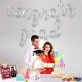 KatchOn, Silver Congrats Grad Balloons - Script, 16 Inch ...