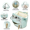 aimion Small Diaper Bag Backpack, Mini Diaper Bag Tote, Light Blue ...