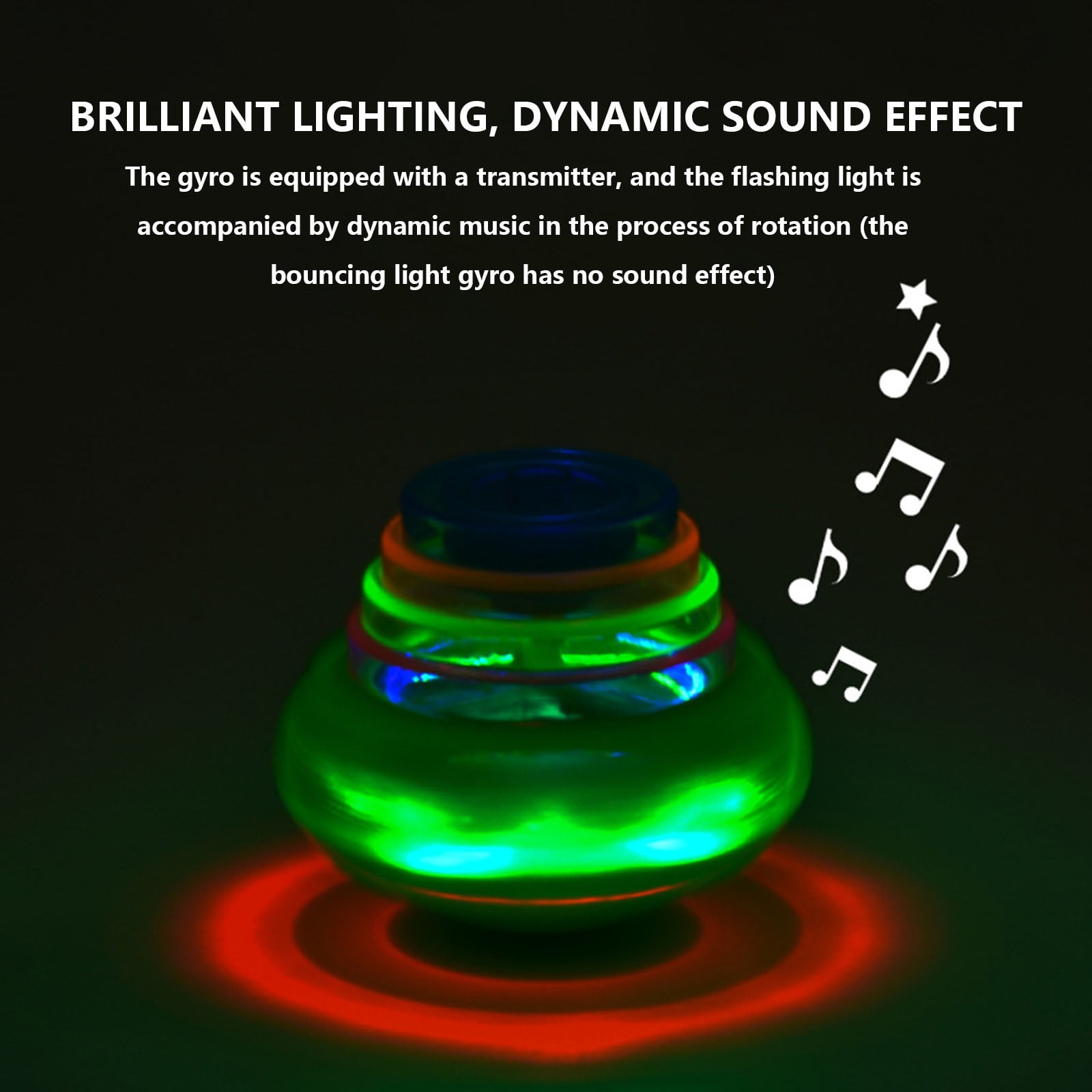 YYNKM Baby Toys Light Up Spinning Tops For Kids, Flashing LED Lights ...