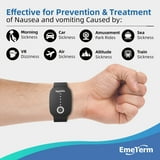 EmeTerm Anti-Nausea Wristband FDA Cleared Relief for Motion and Morning ...