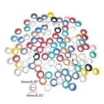 100 Pcs 5mm Inner Diameter Air Eye Mixed Colors Eyelets Metal Eyelets ...