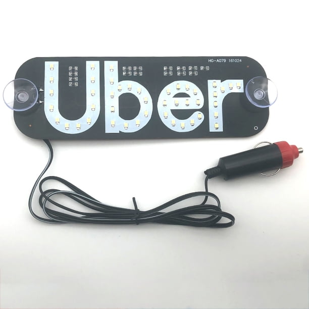 Letrero LED Uber, letrero LED para taxi, lámpara indicadora de cabina ...
