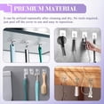 10 Packs Transparent Adhesive Wall Hooks, Heavy Duty Waterproof ...
