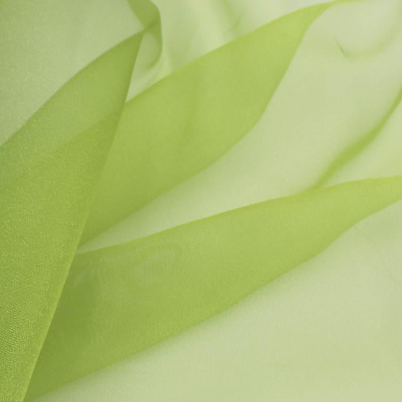 FREE SHIPPING!!! Kiwi Green Organza Fabric Roll 60" Wide by the BOLT ...