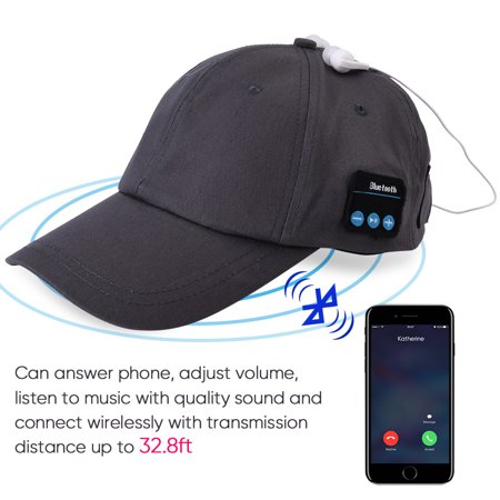LHCER 6Colors Wireless Bluetooth 4.2 Headset Headphone Hat Music Sport ...