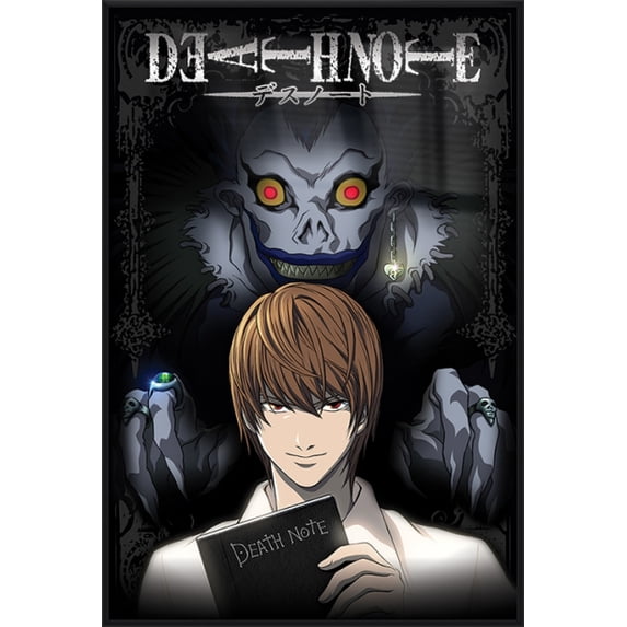 Death Note - Framed Manga / Anime TV Show Poster (From The Shadows ...