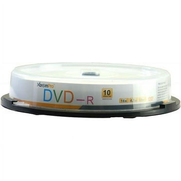 100 Pack Smartbuy 16X DVD-R 4.7GB 120Min Logo Top (Non-Printable) Data Blank Media Recordable ...