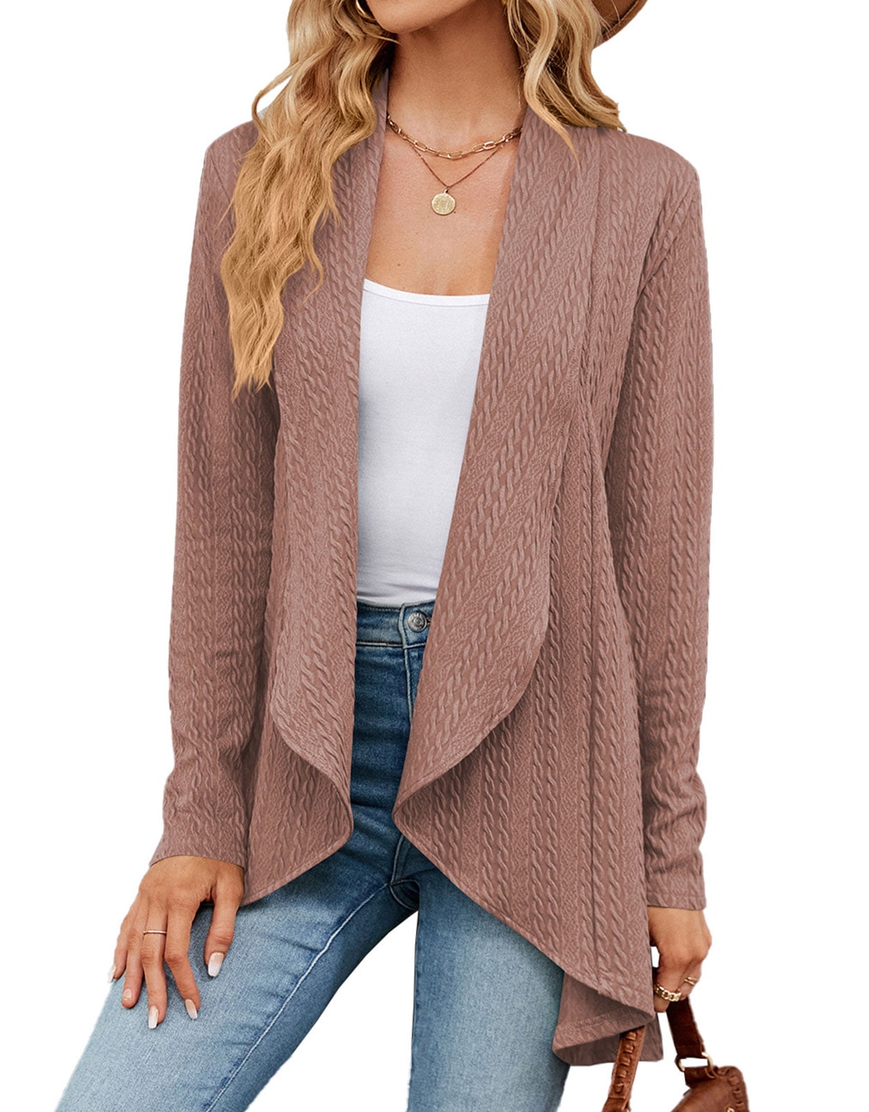 Cardigan for Women Long Sleeve Casual Lightweight Kimono Cardigans ...