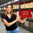 ADA CENTRAL SIGNS - 6" X4" Stock Room Sign - ADA Compliant Tactile ...