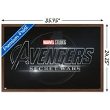 Marvel Avengers: Secret Wars - Logo Wall Poster, 22.375" x 34" Framed ...