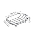 2-Piece Stainless Steel Soap Rack - Rust-Proof Bathroom Drainer, Open ...