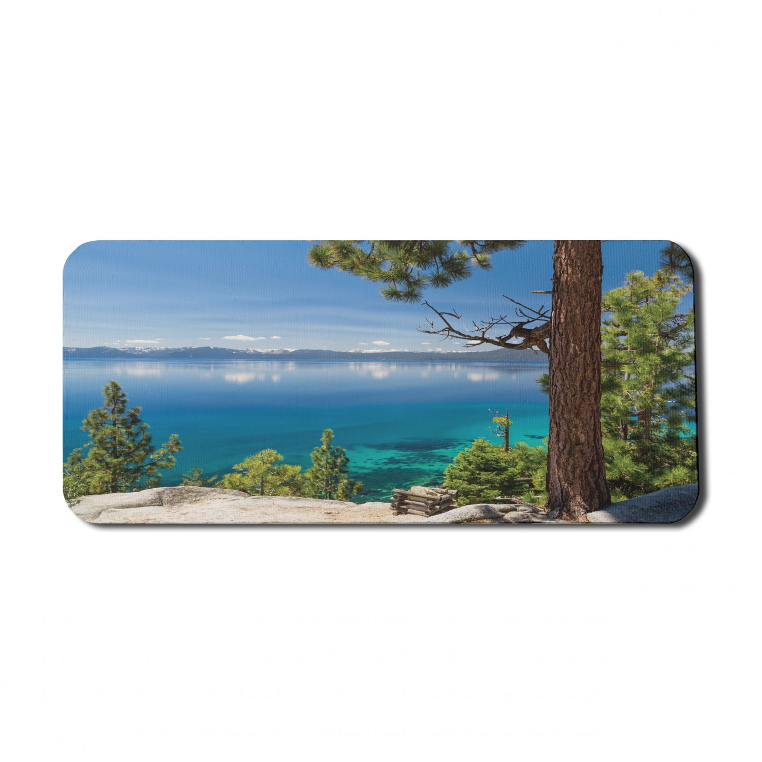 Lake Computer Mouse Pad, Panoramic Perspective from East Shore Pine ...