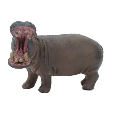 Hippo Figurines, Plastic Educational Solid Hippo Model For Children ...