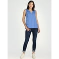 Time and Tru Women's Sleeveless Double Cloth Cotton Top, Sizes XS-XXXL ... Time and Tru Women's Sleeveless Double Cloth Cotton Top, Sizes XS-XXXL ...