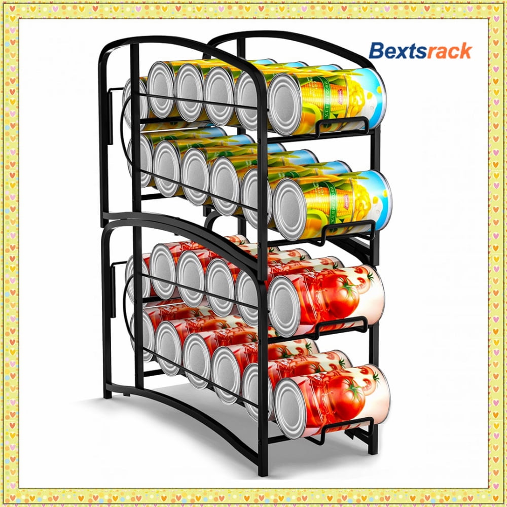 Bextsrack 2 PCs Can Organizer For Pantry Can Storage Organizer Holder ...