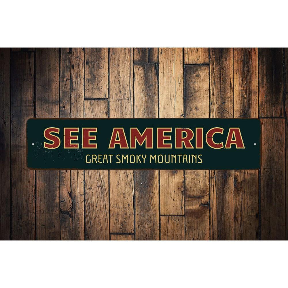 See America Novelty Decor, Metal Wall Sign - 4x18 Inches - Walmart.com