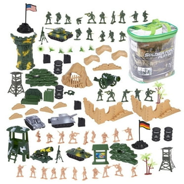 8 Piece Assorted 4" Army Men Set Large Soldiers Figures - Walmart.com