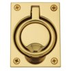 Baldwin 0395031 Flush Ring Pull, Unlacquered Bright Brass - Walmart.com