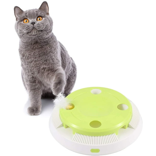 Interactive Cat Toy, Electronic Automatic Cat Toys with Random Rotating ...
