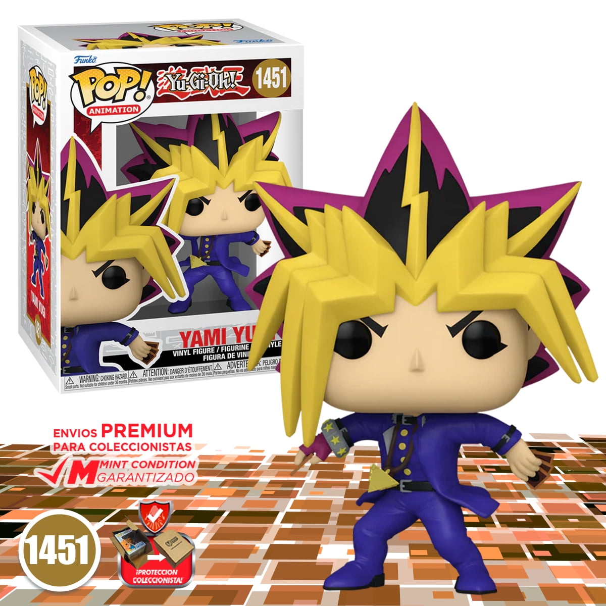 Funko Pop Yami Yugi #1451 Yu Gi Oh Demon Kingdom Anime Original ...
