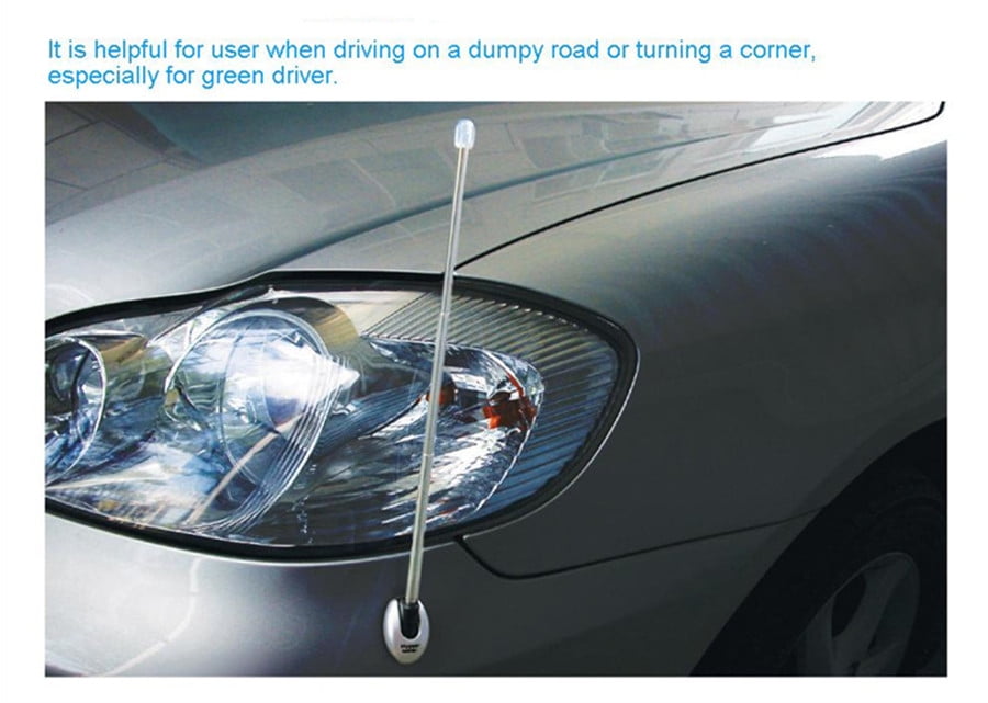 Aluminum Car Antenna Vehicle Elasticity Bumper Corner Pole Safety ...